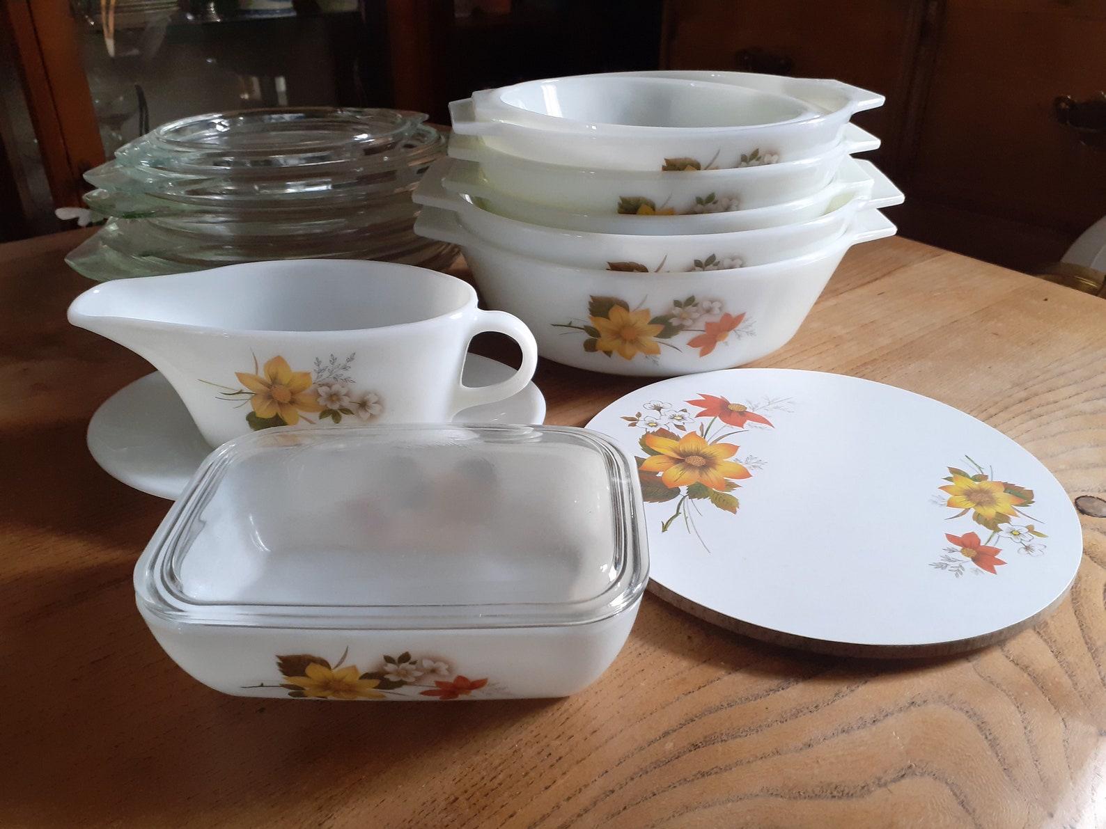 Vintage Pyrex autumn Glory Casserole Dishes and - Etsy UK