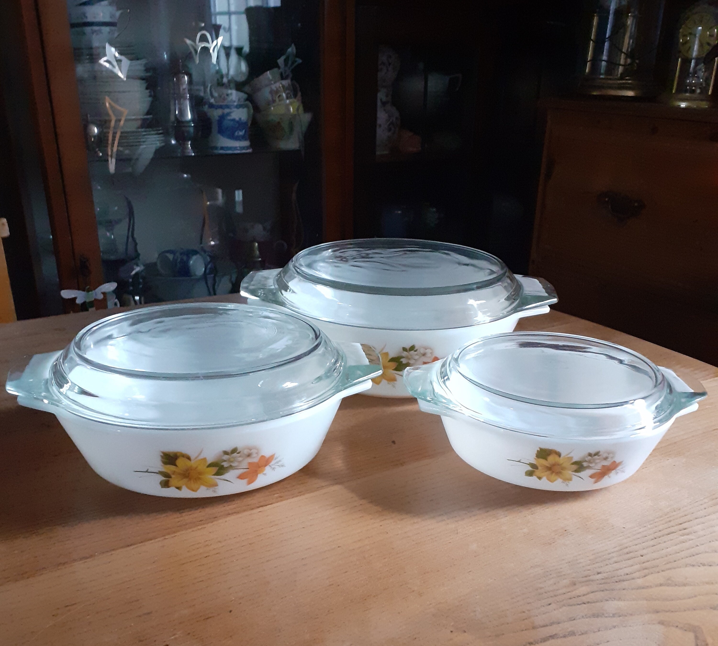 Vintage Pyrex autumn Glory Casserole Dishes and - Etsy UK