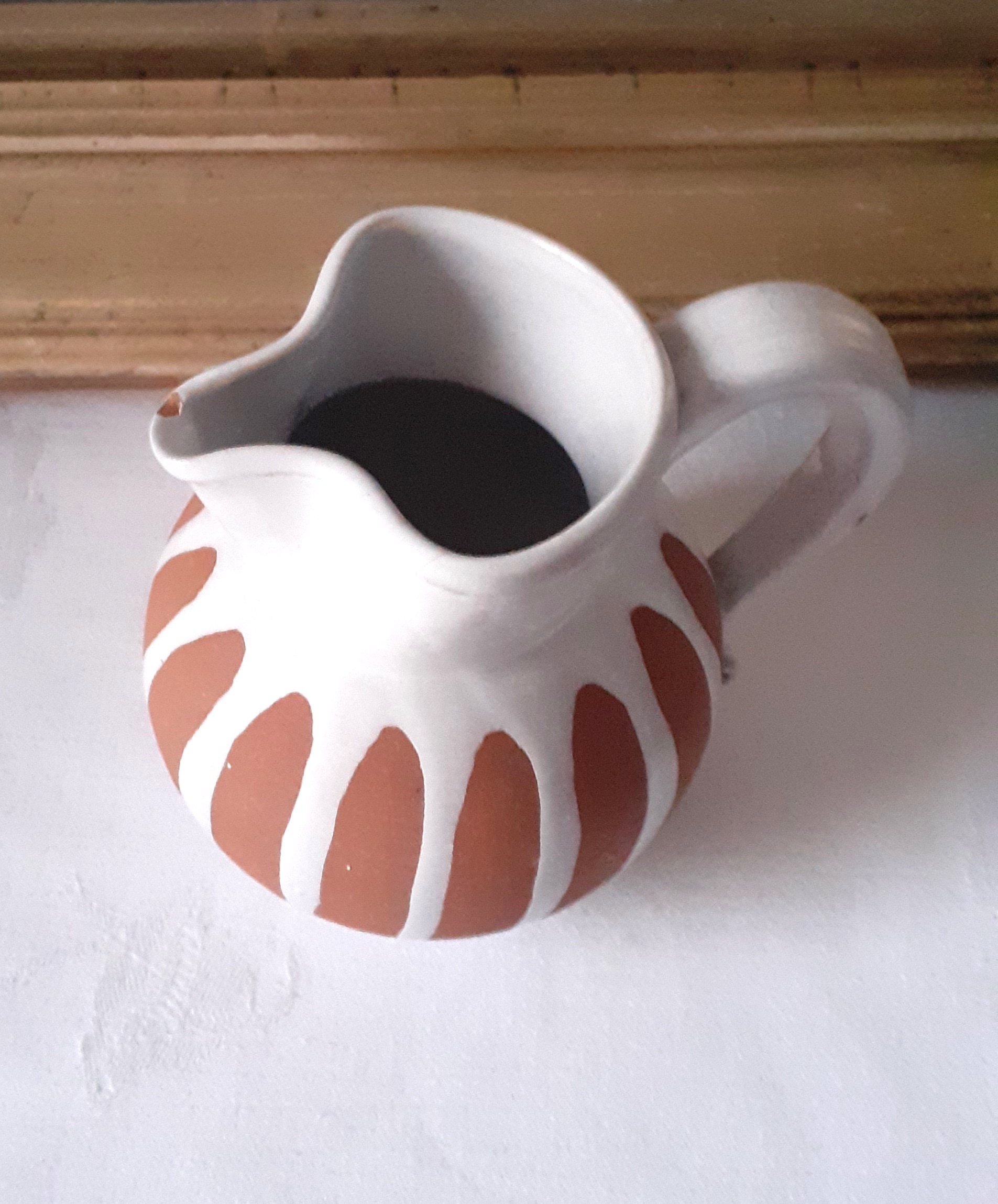 Rare Mid-century Jimmy Elliot Rye Studio Pottery Cottage Stripe Style ...