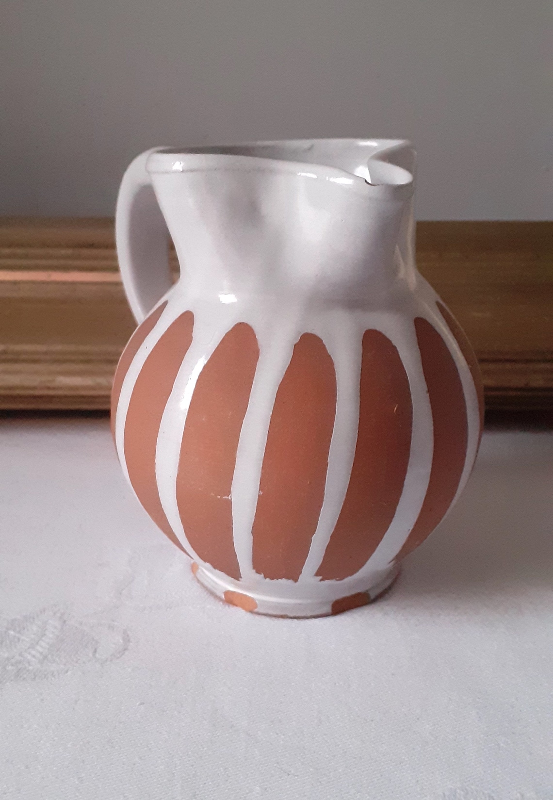 Rare Mid-century Jimmy Elliot Rye Studio Pottery Cottage Stripe Style ...