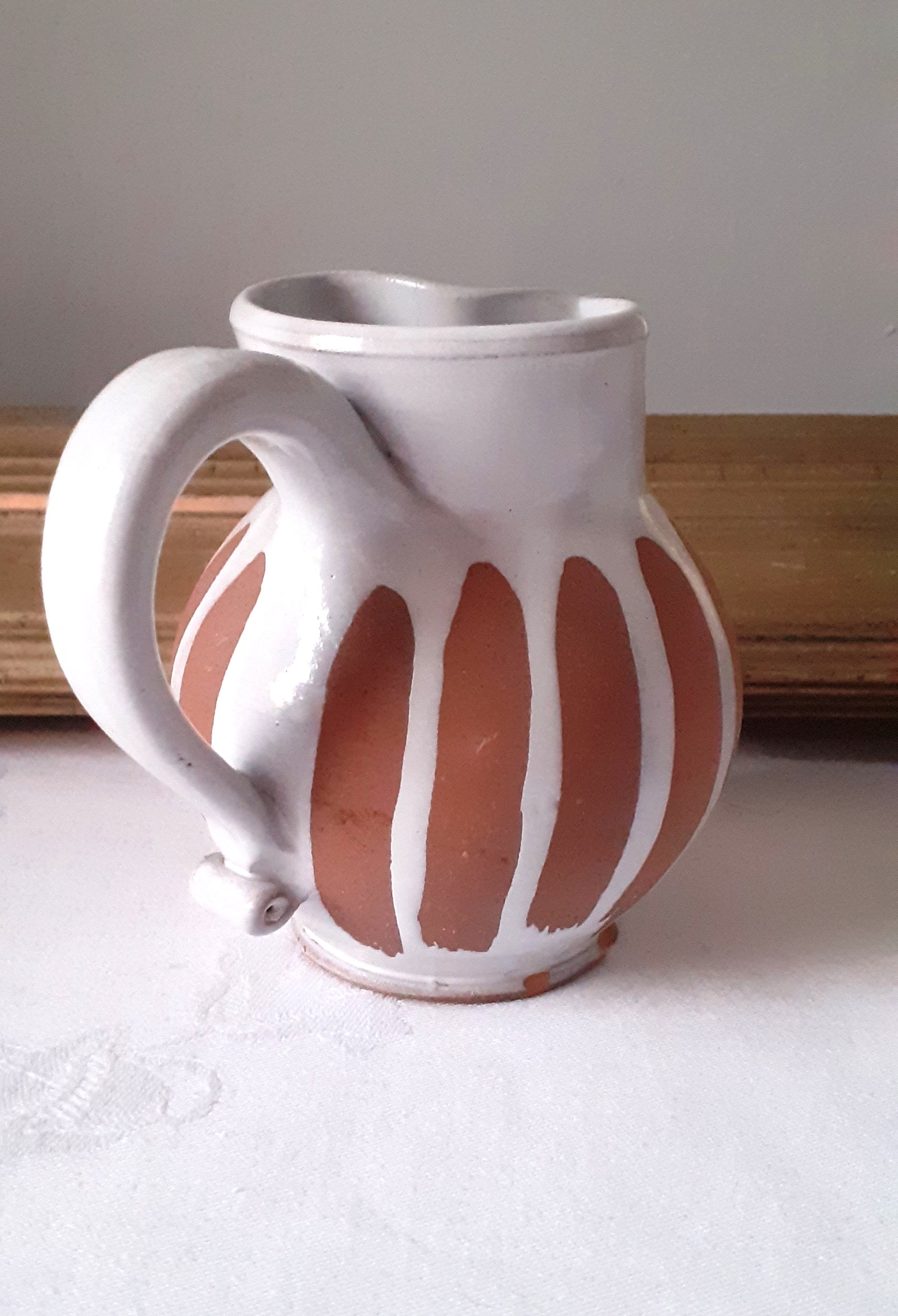 Rare Mid-century Jimmy Elliot Rye Studio Pottery Cottage Stripe Style ...