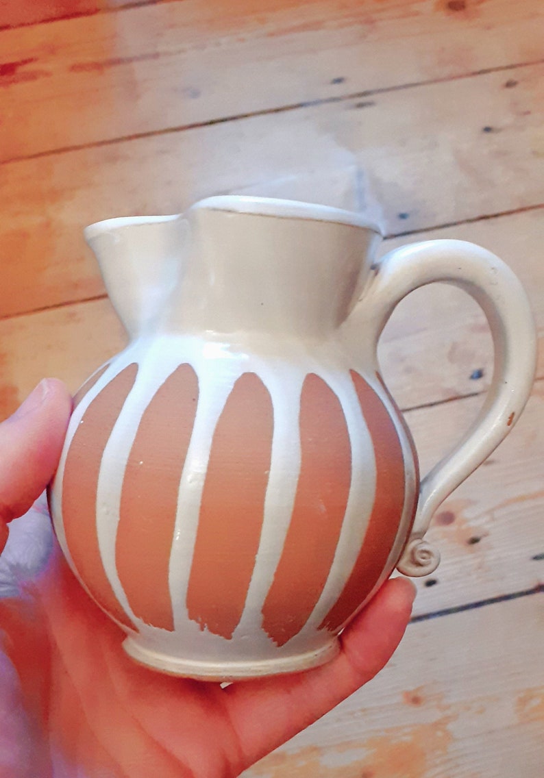 Rare Mid-century Jimmy Elliot Rye Studio Pottery Cottage Stripe Style ...