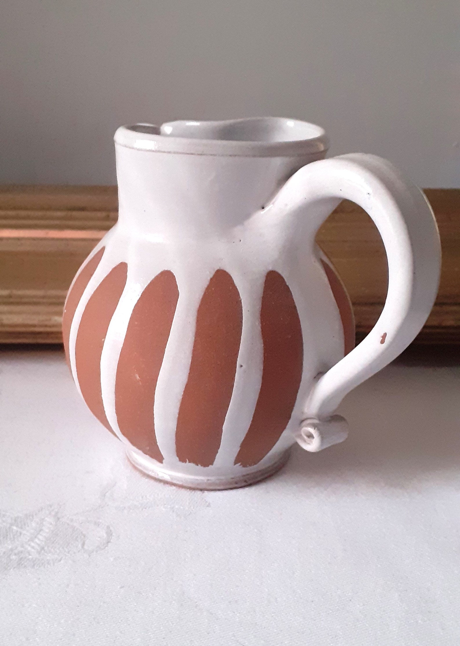 Rare Mid-century Jimmy Elliot Rye Studio Pottery Cottage Stripe Style ...