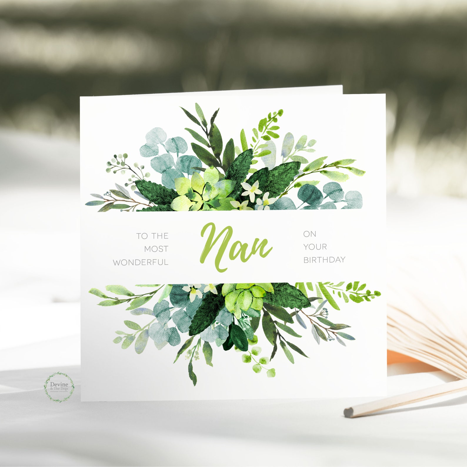 Nan Birthday Card - Nan Card - Card for Nan - Card for Her - Special ...