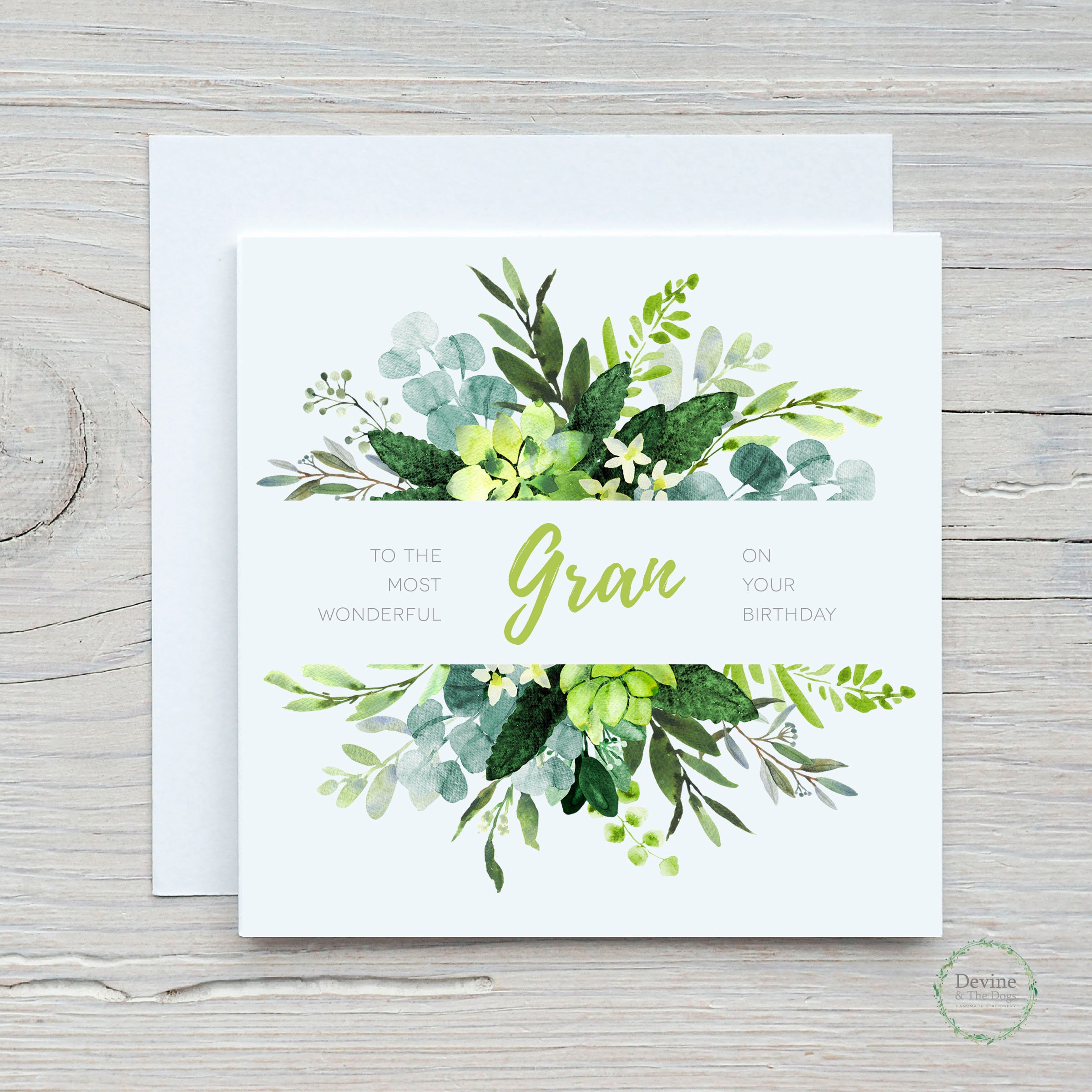 Gran Birthday Card Gran Card Card for Gran Card for Her - Etsy