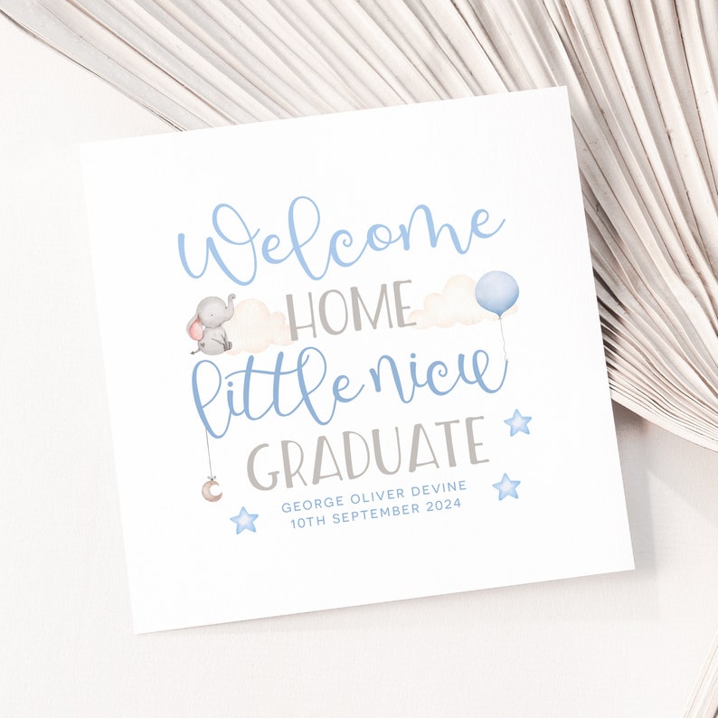 Welcome Home Card for NICU Baby, Welcome Home From Hospital NICU ...