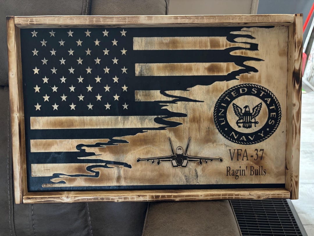 Navy With F18 Flag - Etsy