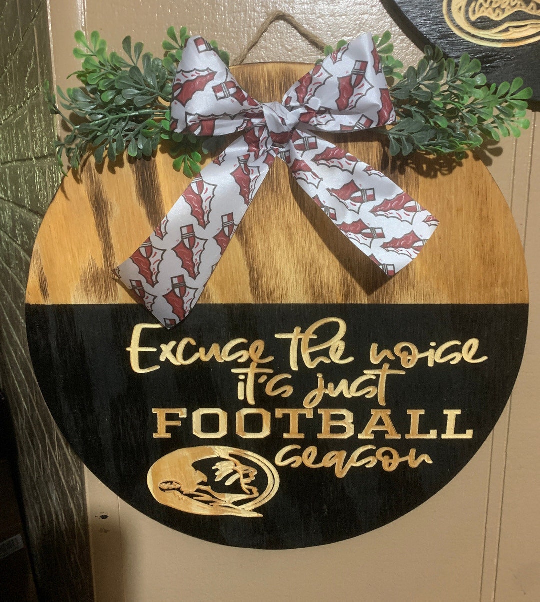 FSU Football Season Circle Welcome Sign. Pick Which One You Want - Etsy