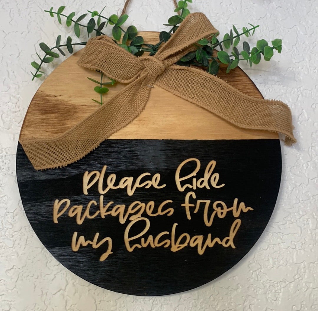 Hide Packages Circle Welcome Sign - Etsy