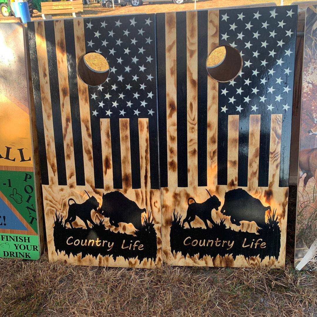 Hog Hunting Corn Hole Boards - Etsy