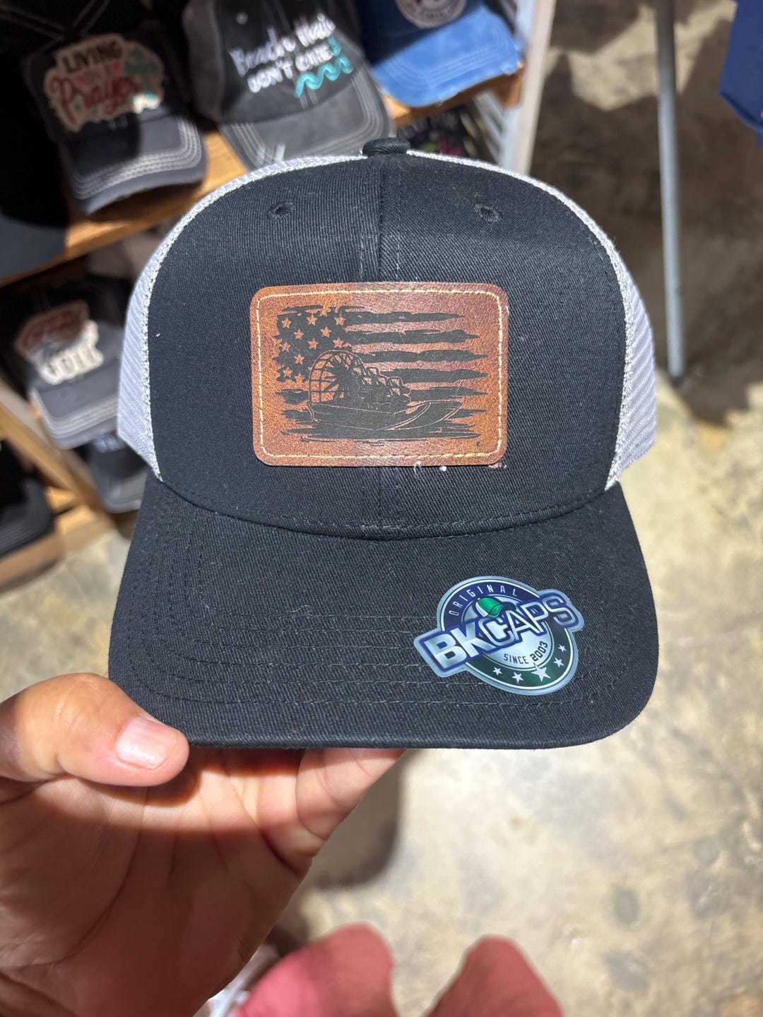 Airboat and Flag Baseball Hat - Etsy