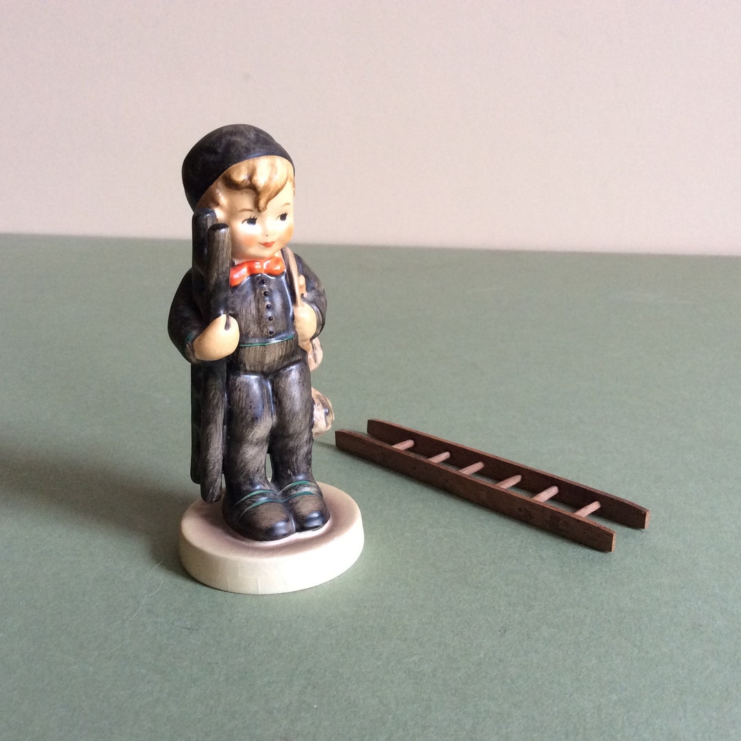 Hummel CHIMNEY SWEEP 12/0 Goebel W. Germany 4 Tall Ladder Rope Sticker ...