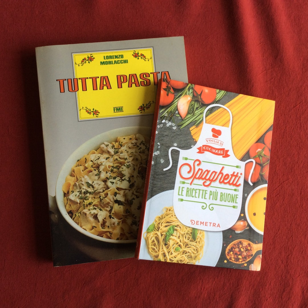 Lot of 2 ITALIAN PASTA RECIPE Books/ Tutta Pasta 1990 / Spaghetti Le ...