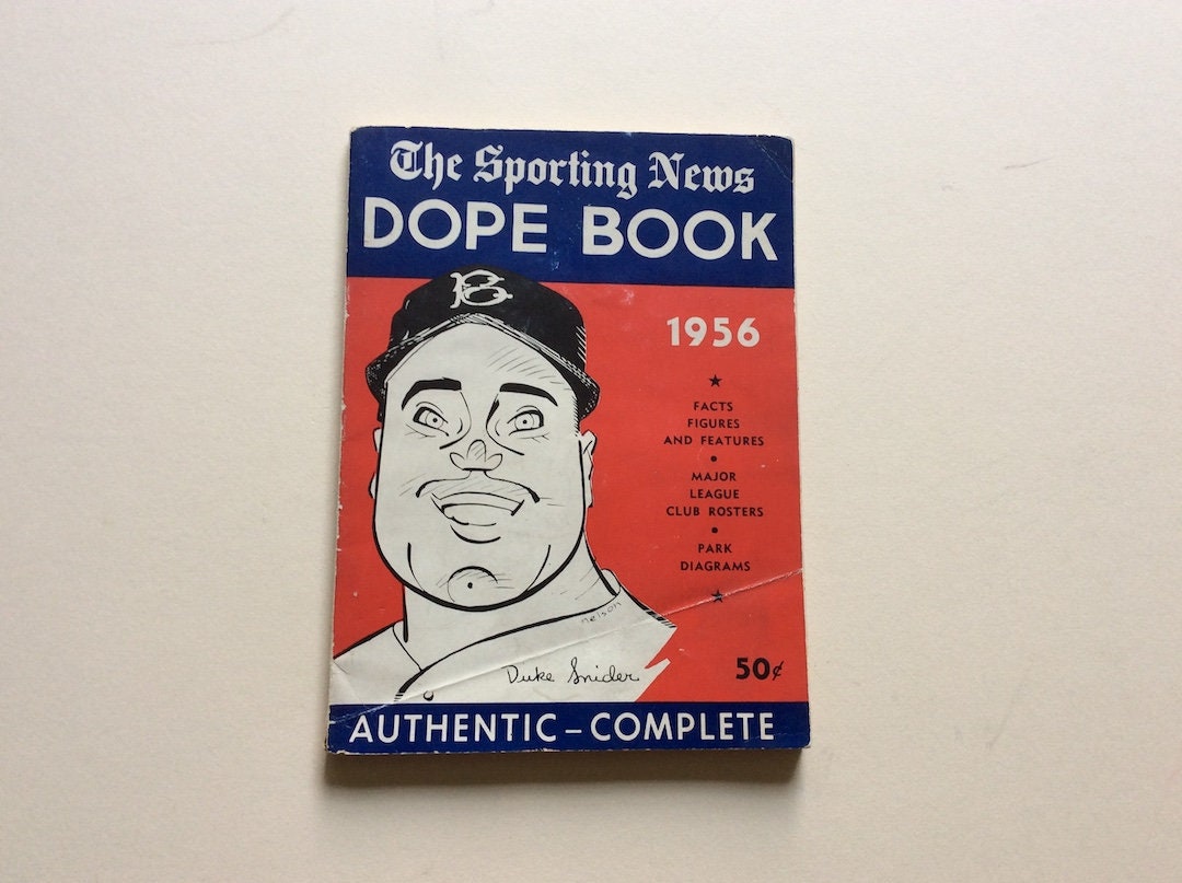1956 Baseball the Sporting News DOPE BOOK / Duke SNIDER Brooklyn ...