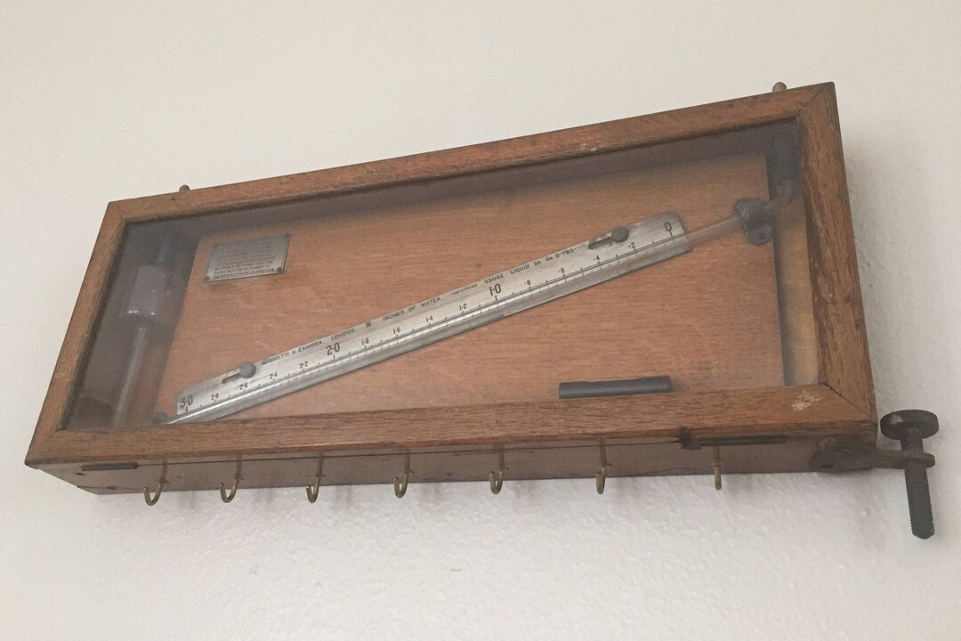 Antique Oak Cased Negretti & Zambra Liquid Gauge, Made in London - Etsy