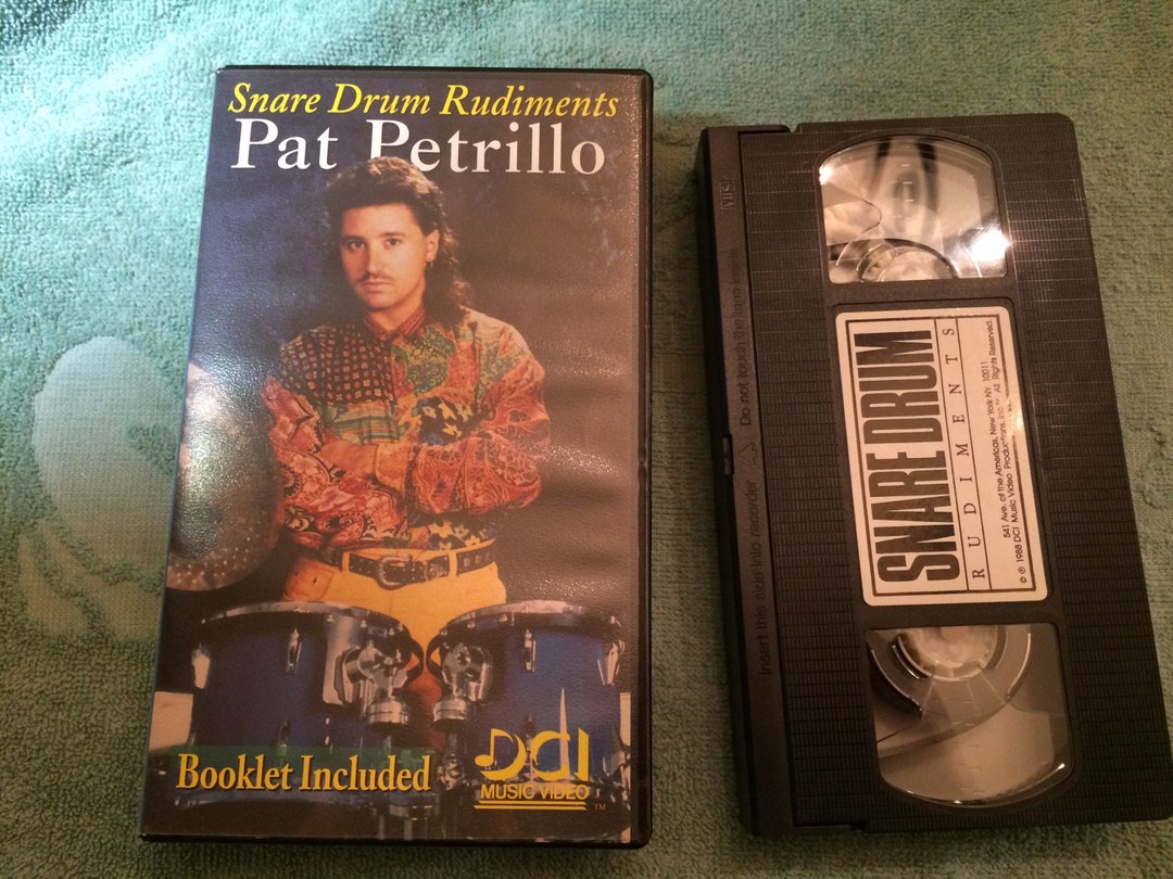 PAT PETRILLO Snare Drum Rudiments 1987 30mins -protective Plastic Case ...