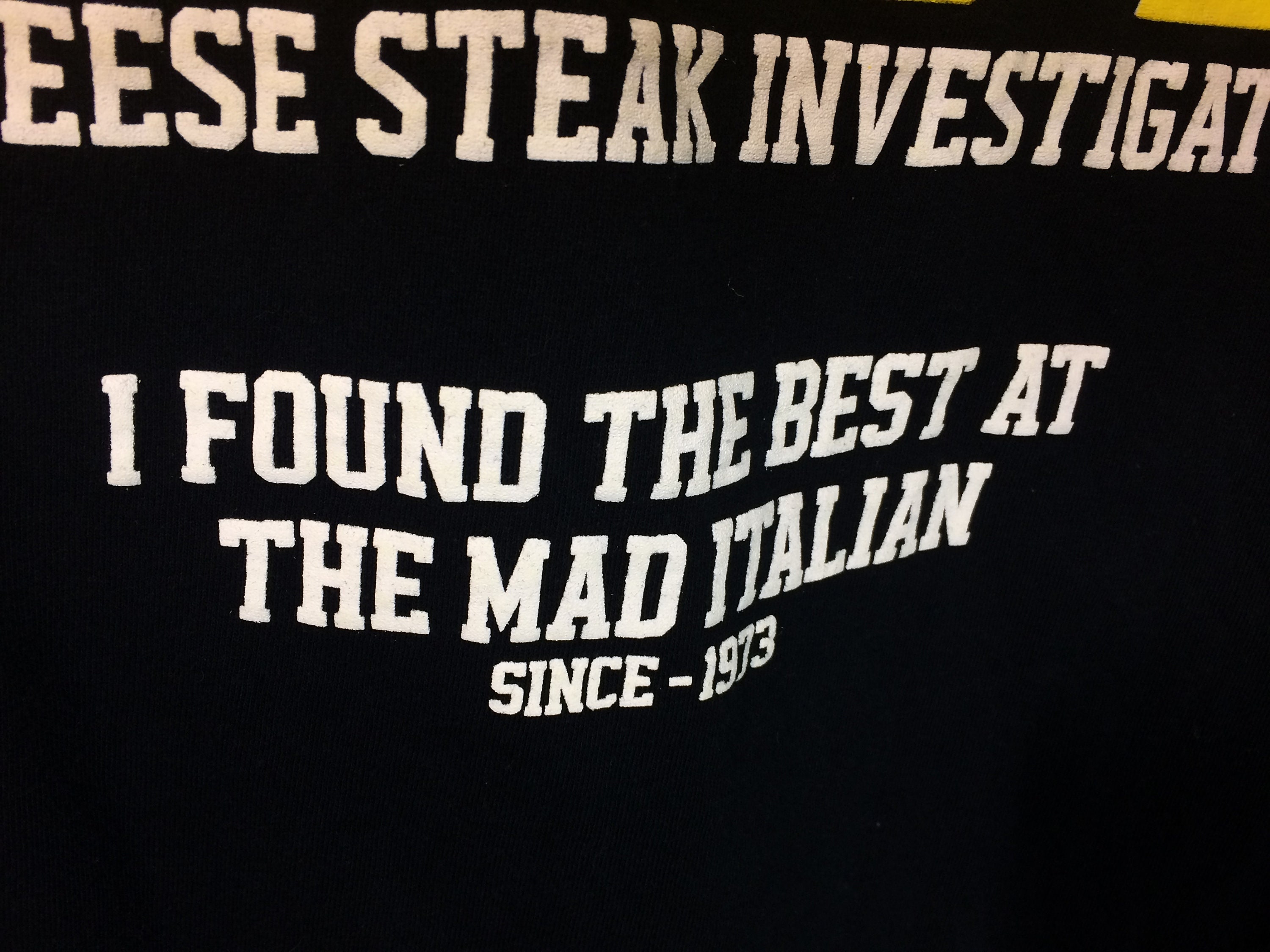 The MAD ITALIAN Restaurant Cheese Steak Sandwich -adult T-shirt Xl N - Etsy