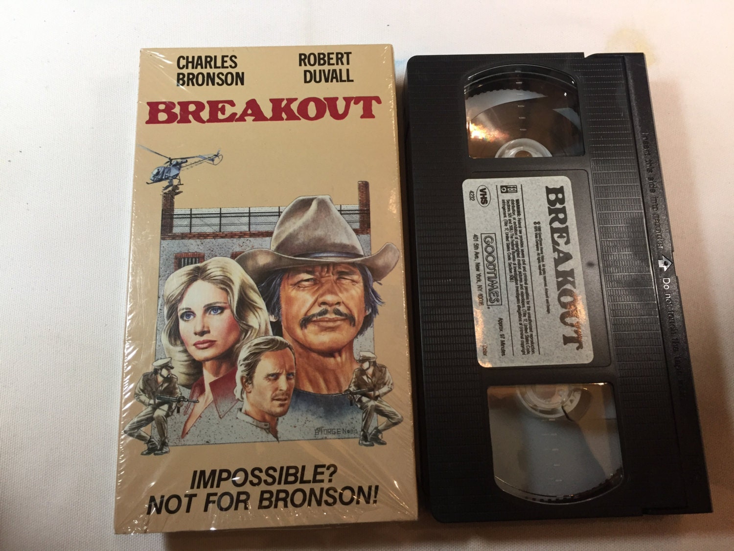 BREAKOUT- Charles Bronson Robert Duvall Jill Ireland Randy Quaid VHS ...