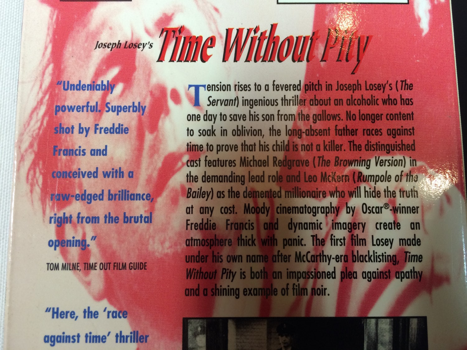 Time Without Pity Michael Redgrave VHS 1957 B&W 88 Mins - Etsy