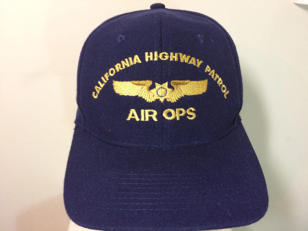 Ball Cap Adult- CALIFORNIA HIGHWAY PATROL Air Ops Eagle Wings With Star ...