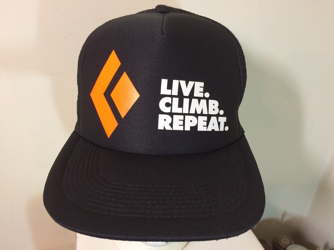 Ball Cap Adult- Black Diamond Climbing Equipment Live Climb Repeat ...