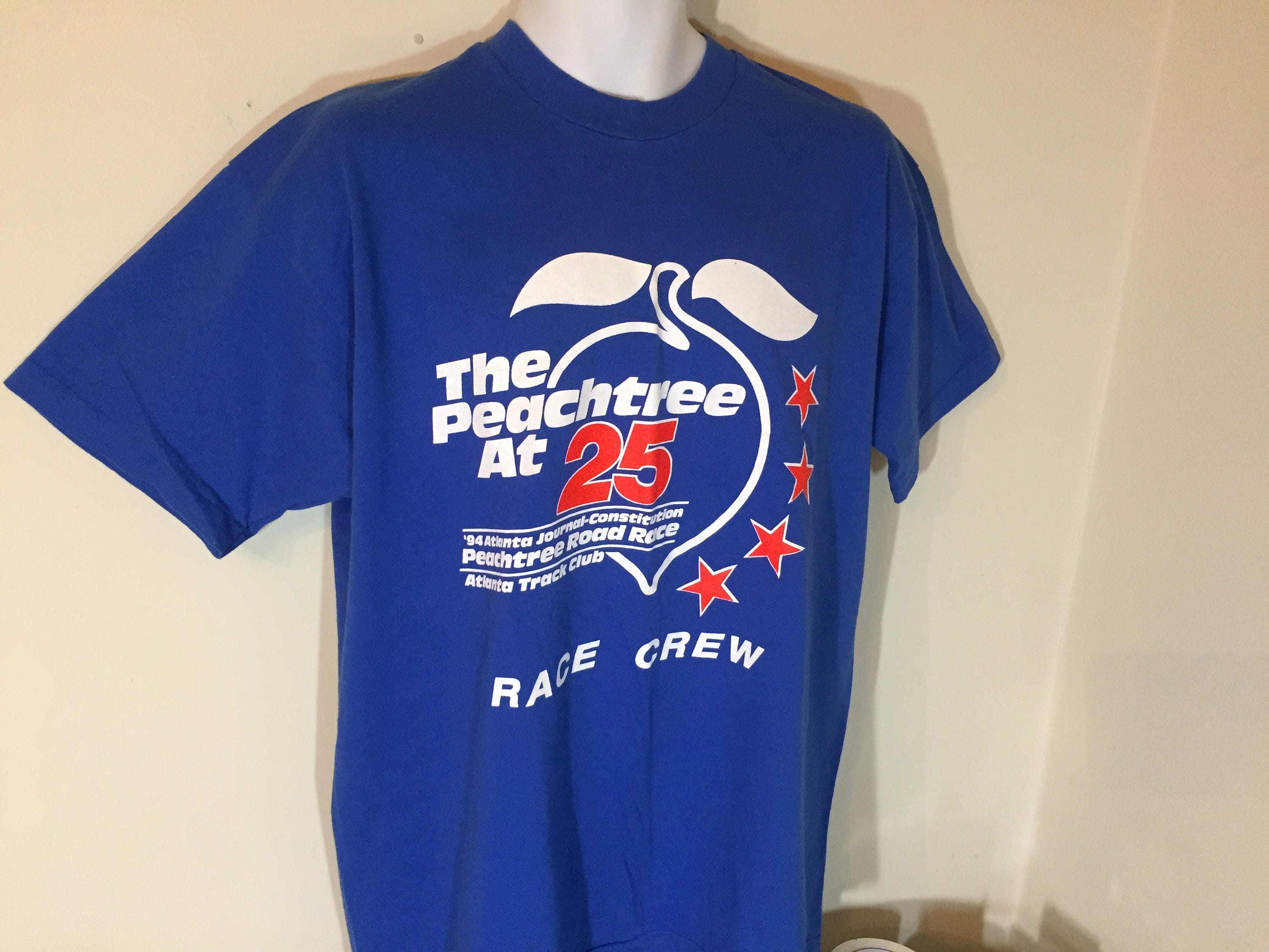 PEACHTREE ROAD RACE 25 Race Crew '94 Atlanta T-Shirt | Etsy