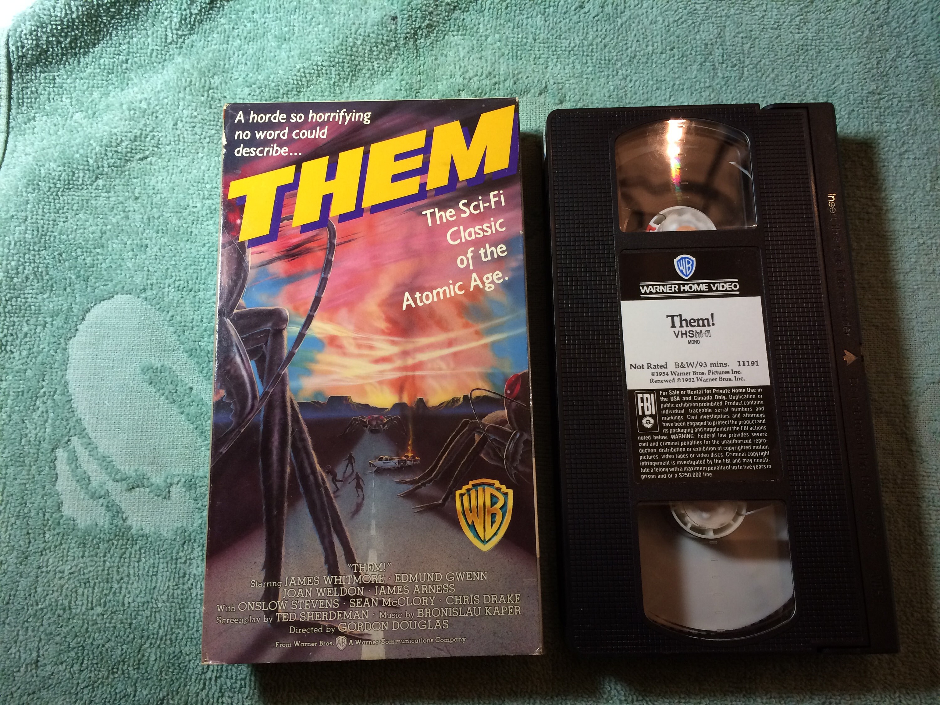 THEM James Arness Horror VHS 1954/82 N/R B&W 93MINS - Etsy