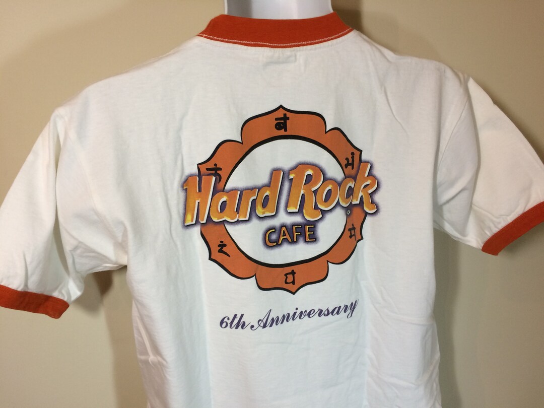 HARD ROCK CAFE Shanghai 6TH Anniversary-- Adult T Shirt Mens/women M W ...