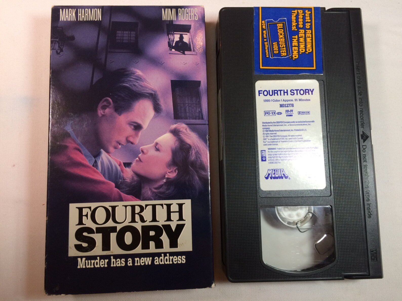 Fourth Story Mark Harmon Mimi Rogers VHS Pg-13 1990 91 Mins - Etsy