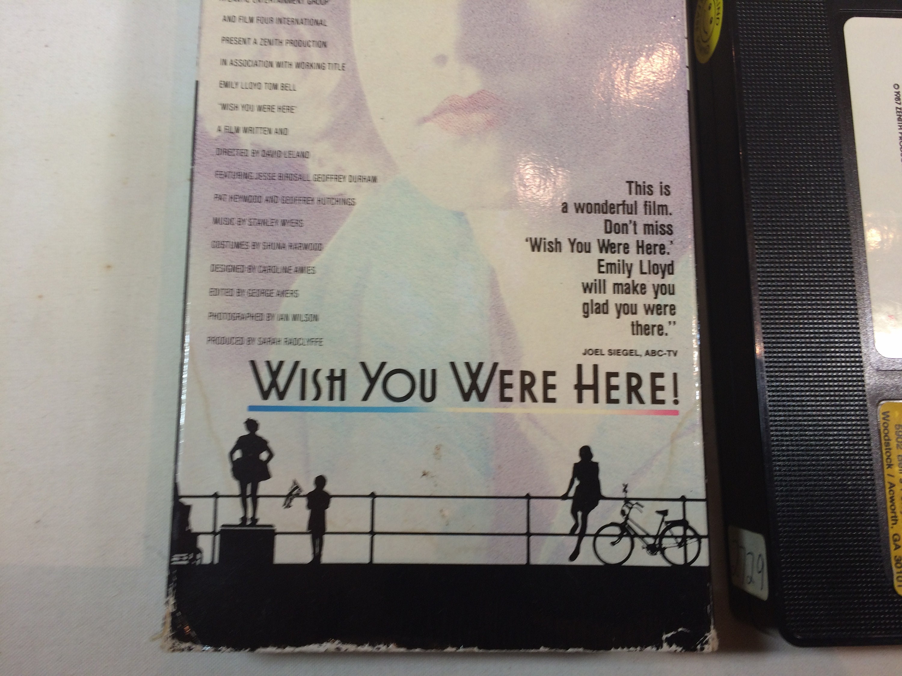 Wish You Were Here! Emily Lloyd Vhs 1987 92 Mins R - Fries Ent - Etsy