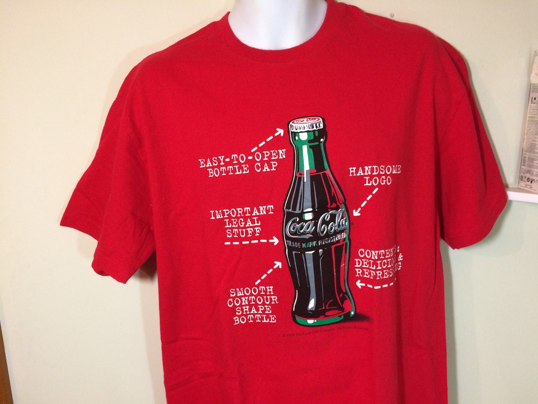 COKE BOTTLE ANATOMY 1996 Official Merch -adult T Shirt L J - Etsy