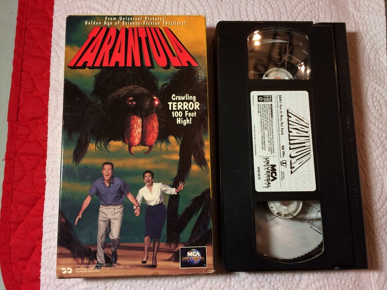 TARANTULA John Agar, Mara Corday VHS Tape B&W 1HR 21 MINS 1955/88 N/R ...