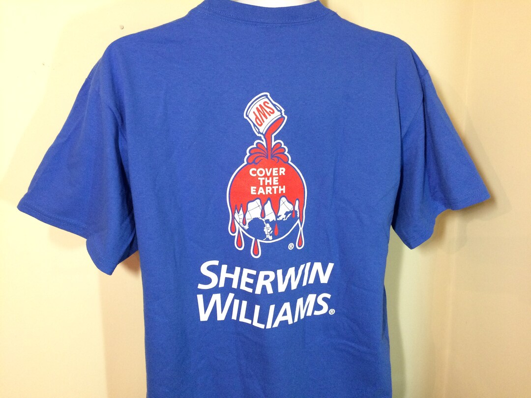 SHERWIN WILLIAMS PAINT Cover the Earth Adult T Shirt L O - Etsy
