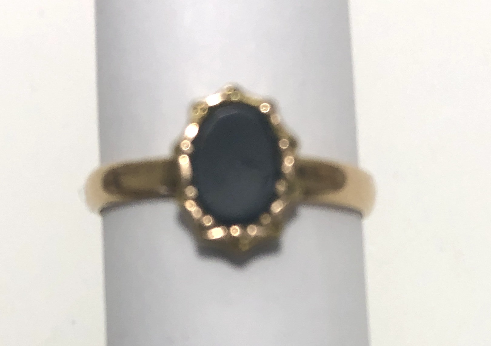 Antique Victorian 18K Yellow Gold Ring Band Black Onyx 1.83g Rolled Gold Setting Size 6 - Etsy ...