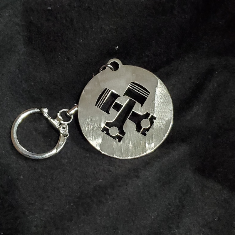 Engine Piston Keychain - Etsy