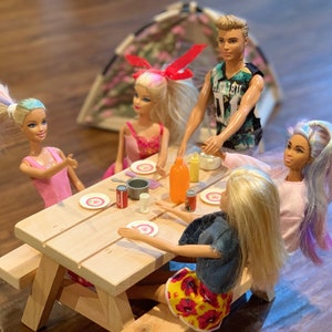 Barbie Picnic Table - Etsy