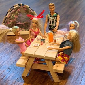 Barbie Picnic Table - Etsy