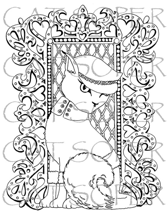 Karl Instant Downloadable Colouring in Sheet | Etsy