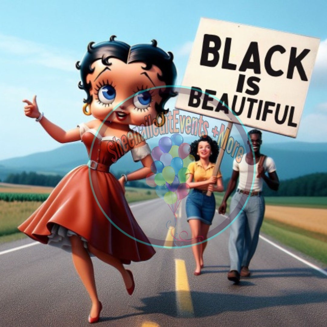 Betty Boop Boop, Black Betty Boop, Black, Black History, Martin Luther ...