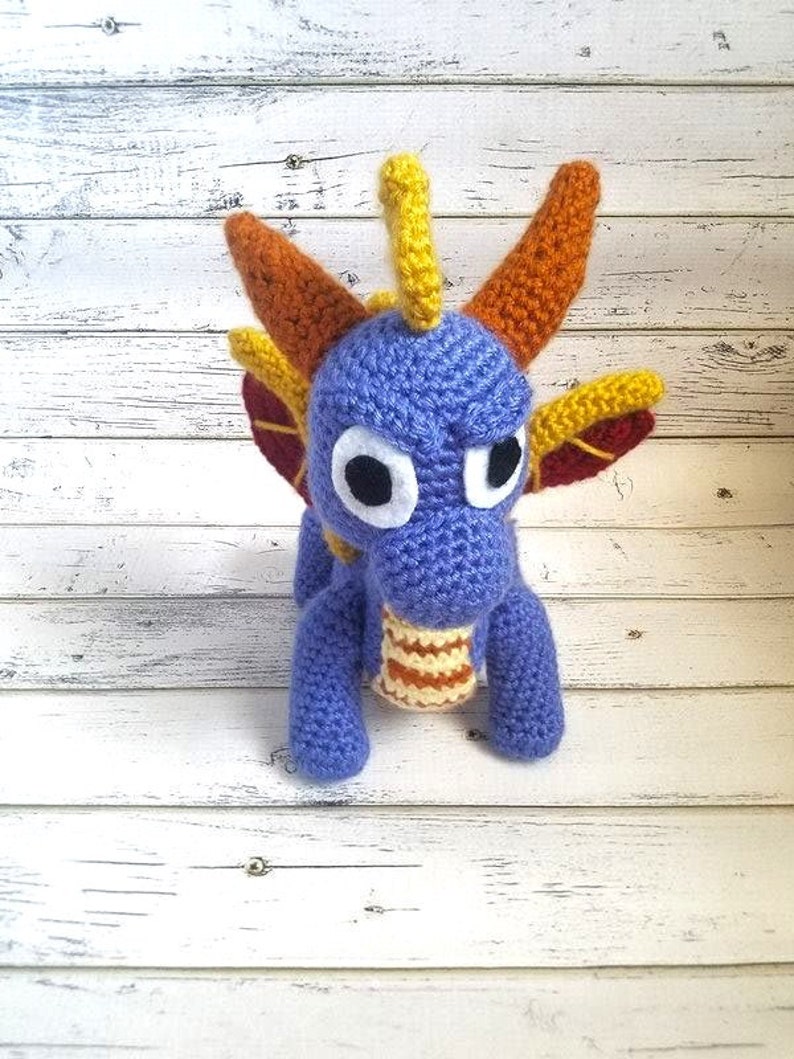 Crochet Spyro| Spyro Amigurumi | Spyro the Dragon | Spyro Plush | Dragon Party | Dragon ...