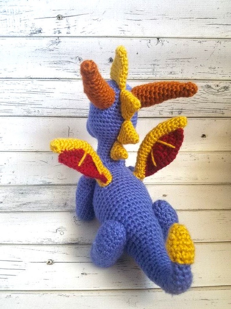 Crochet Spyro| Spyro Amigurumi | Spyro the Dragon | Spyro Plush ...