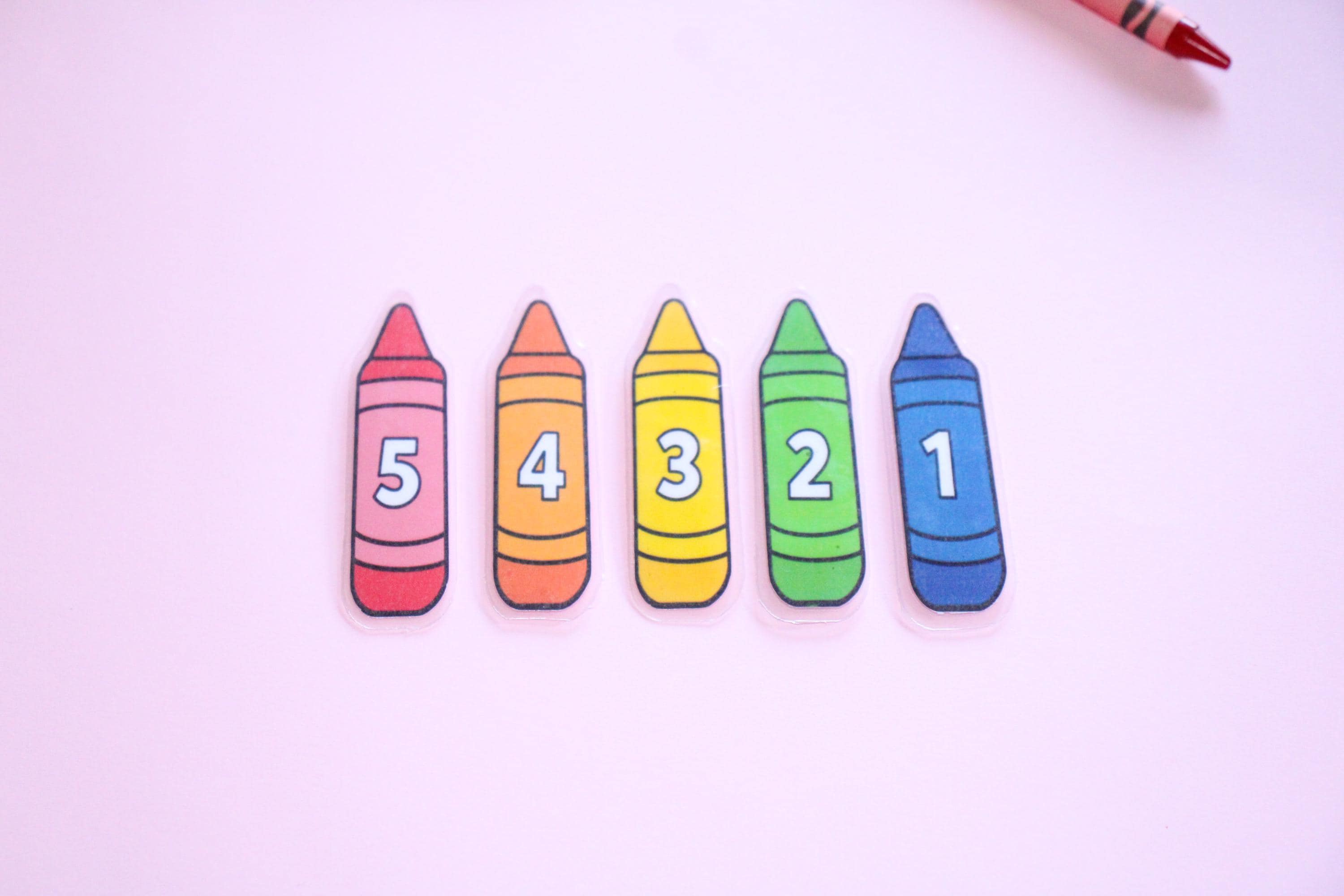 Crayon Counting Backwards Busy Book: Preschool Math Activity (PDF ...