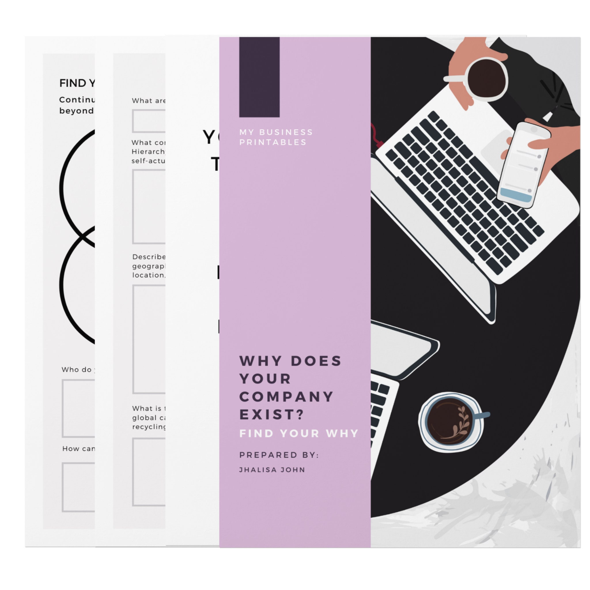 Brand Company Purpose Statement Printable Workbook | Find Your Why - Etsy