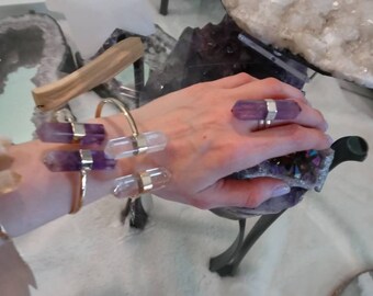 Double Point Crystal Ring - Etsy