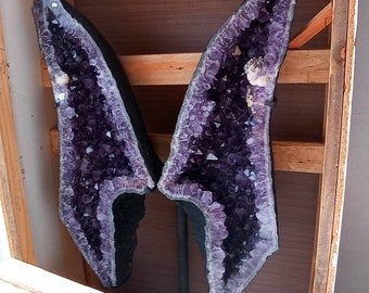 Amethyst Geode Angel Wings | Etsy