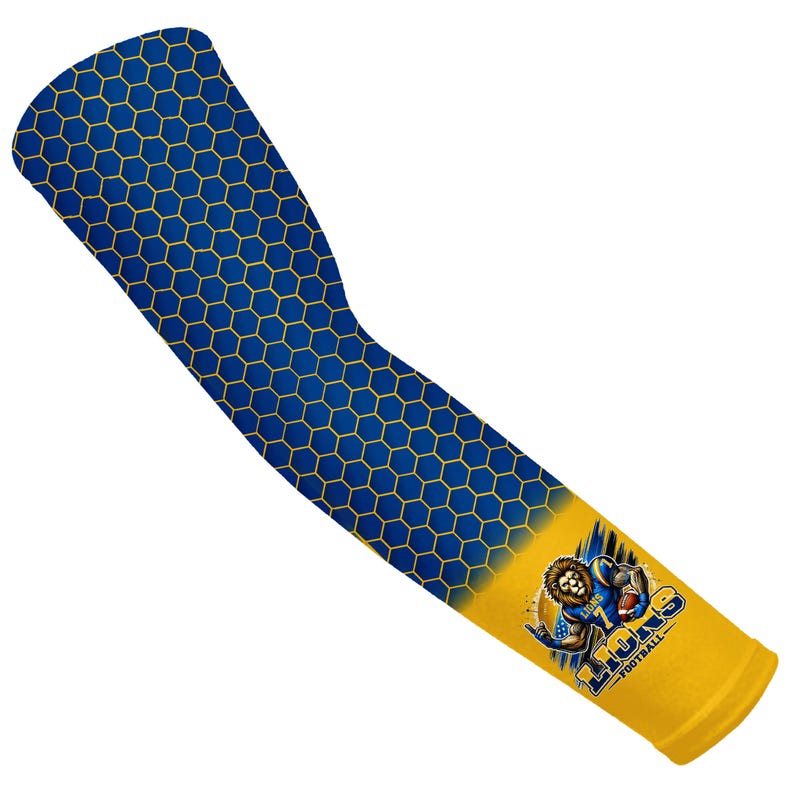 Personalized Football Arm Sleeves With Custom Team Design | Compression ...