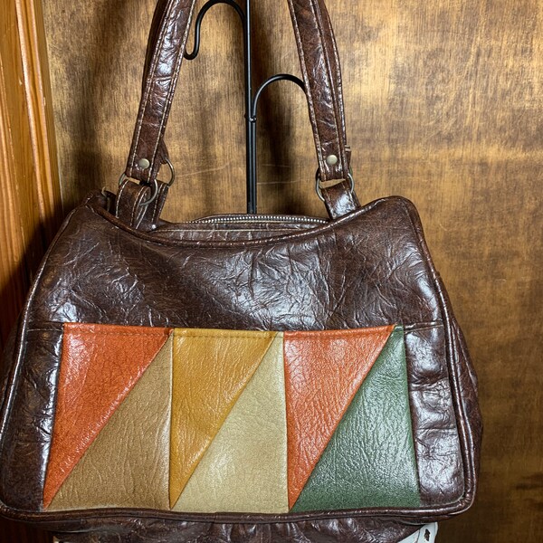 Color Block Handbag - Etsy