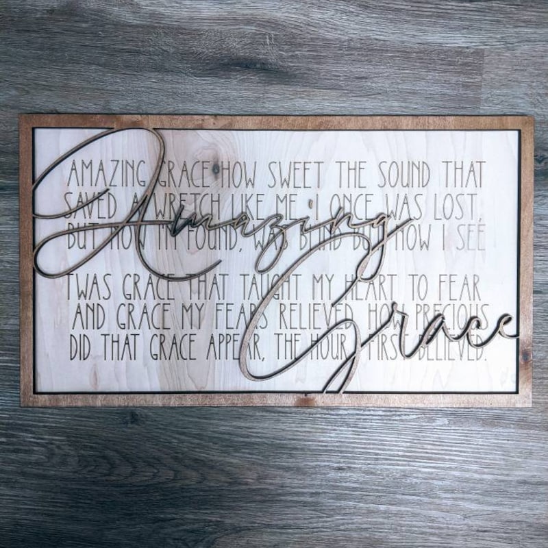 Wooden Grace Sign - Etsy