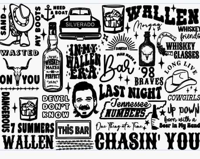 Morgan Wallen Png, Morgan Wallen Cowboy Png, Morgan Wallen T-shirt ...