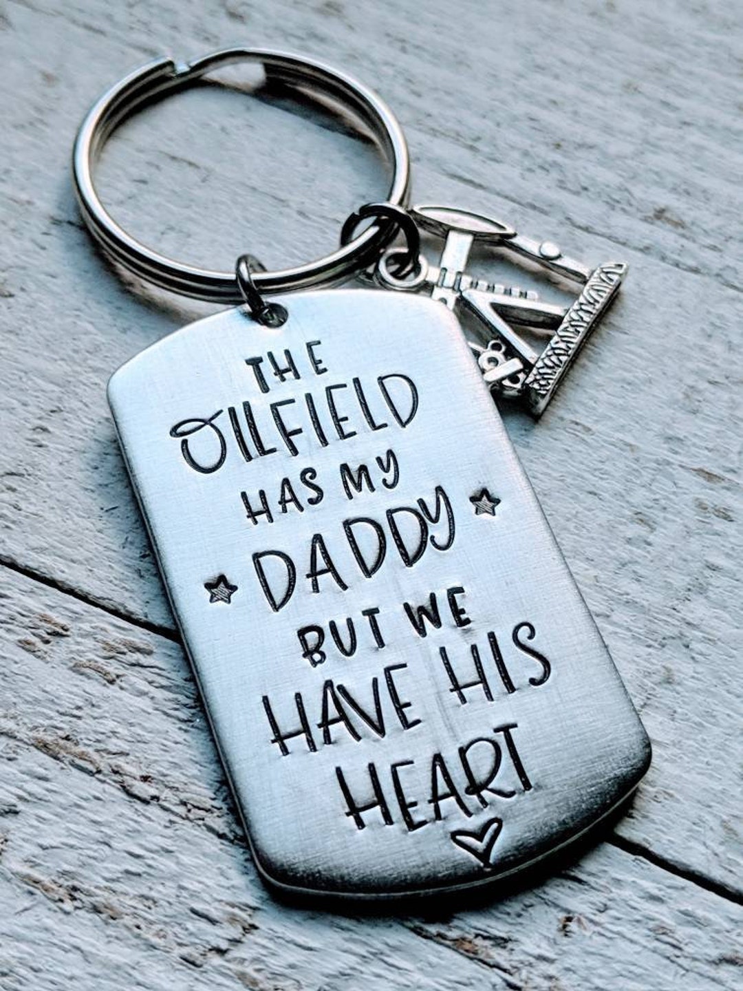 Oilfield Dad Father's Day Gift Hand Stamped Jewelry for Construction ...
